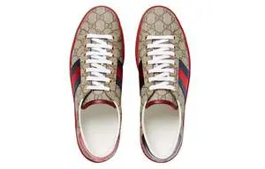Gucci Ace Gg Supreme Sneakers - Tan