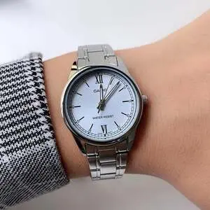 Casio Quartz Analog Stainless Steel Watch - Silver