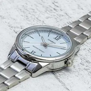 Casio Quartz Analog Stainless Steel Watch - Silver