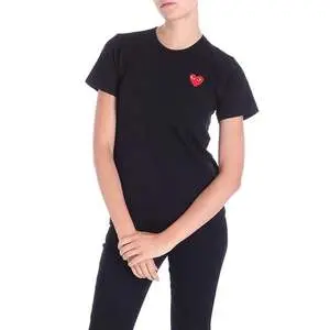 Play Comme Des Garcon Small Heart Logo T-shirt - Black