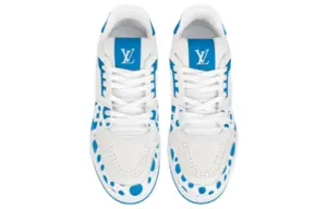 LOUIS VUITTON X Yayoi Kusama High Top Sneakers - White/blue