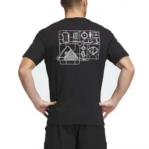 Adidas Campyx Graphic T-shirt Asia Sizing 'black White