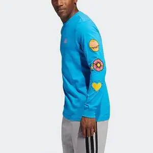 Adidas Long Sleeve Graphic T-shirt - Blue