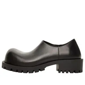 BALENCIAGA Balenciaga "Hummer" Leather Block Heel Shoes
