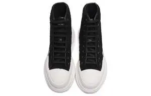 Alexander McQueen Tread Slick High Top Lace Up Boots - Black/beige
