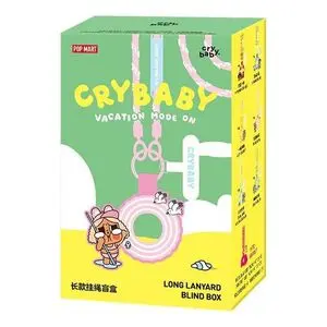 POP MART Crybaby Vacation Mode On Series Long Lanyard Seal Case - Multi-color