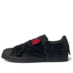 Adidas Melting Sadness X Superstar "Black Floral Patches" Black/red