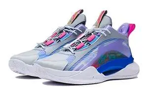 LI-NING Team2.0 Mid Sneakers - Grey/purple/blue