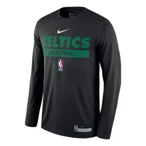 Nike X Nba Boston Celtics Graphic Long-sleeve Performance T-shirt - Black/green