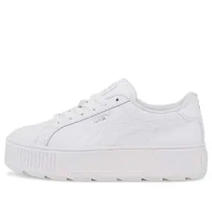 PUMA Karmen Leather Platform Sneakers - White