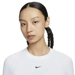 Nike Pro Dri-fit Long Sleeve T-shirt - White/black