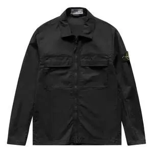 Stone Island Compass Logo Shirt Jacket - Black