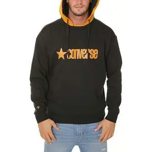 CONVERSE Logo Letter Hooded Sports Sweater