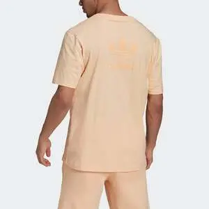 Adidas Originals Casual Breathable Sports Short Sleeve Apricot Color T-shirt - Default Colorway