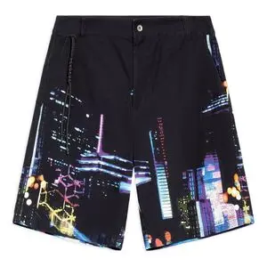 LI-NING City Graphic Shorts - Black/multi-color