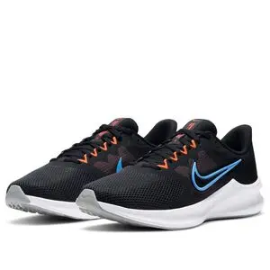 Nike Downshifter 11 Low Top Sneakers - Black/blue/orange