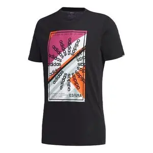 Adidas D Lillard Cozy Breathable Round Neck Pullover Short Sleeve Black