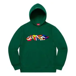 Supreme Delta Logo Hooded Sweatshirt - Green
