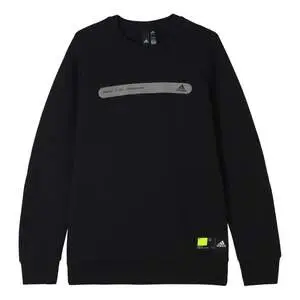 Adidas Sports Pullover With Logo Printing - Black