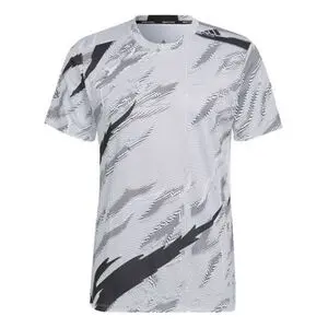 Adidas Training Sports Printing Round Neck Short Sleeve T-shirt