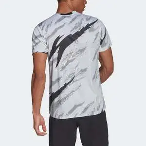 Adidas Training Sports Printing Round Neck Short Sleeve T-shirt
