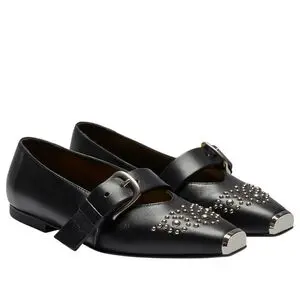 Onitsuka Tiger Ballerina Studded Flats - Black/silver