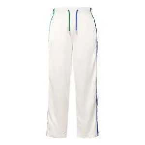 JORDAN X Aleali May Tearaway Crossover Splicing Waist Drawstring Casual Long Pants - White