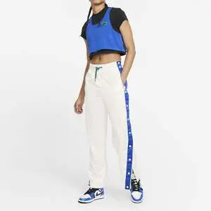 JORDAN X Aleali May Tearaway Crossover Splicing Waist Drawstring Casual Long Pants