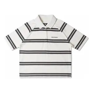 CONVERSE Short-sleeve Polo Shirt - White/black