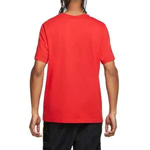 JORDAN Flying Basketball Sports Short Sleeve T-shirt - Red