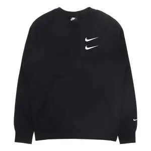 Nike Embroidered Fleece Lined Pullover - Black