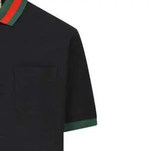 Gucci Cotton Piquet Polo With Web Collar