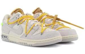 Nike X Off-white Dunk Low "the 50 No. 39 - Gray/white