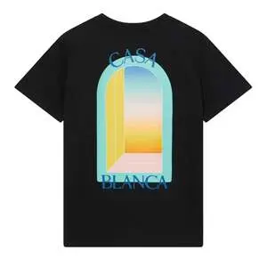 Casablanca L'arc Colore Printed T-shirt - Black