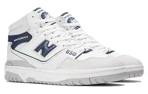 NEW BALANCE 650r Wj "white Navy" Sneakers - White/navy/grey