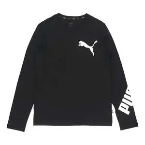 PUMA Casual Long Sleeve T-shirt - Black