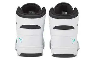 PUMA Rebound Layup Mid-top Sneakers - Blackwhitegreen
