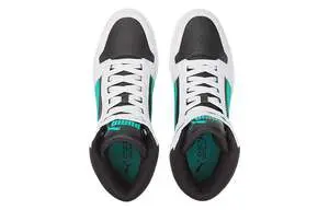 PUMA Rebound Layup Mid-top Sneakers - Blackwhitegreen