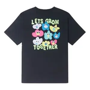 CONVERSE Grow Together T-shirt Asia Sizing 'black - Black/multi-color
