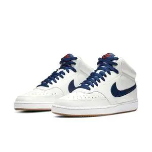 Nike Court Vision Mid Sneakers - Creamwhite/blue