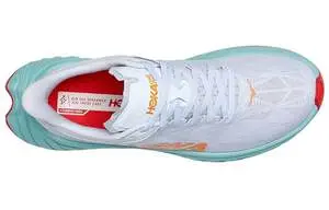Hoka One One Carbon X 2 Athletic Sneakers - White/blue