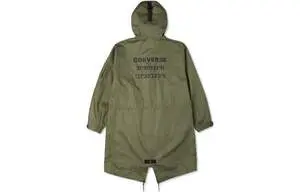 CONVERSE Coordinates Hooded Long Jacket - Green