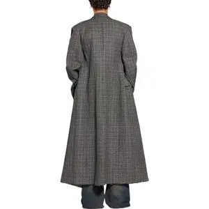 Balenciaga Double Breasted Check Coat