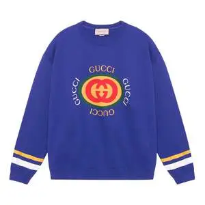 Gucci Cotton Jersey Sweatshirt - Blue