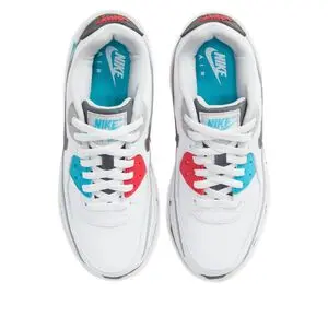 Nike Max 90 Leather Sneakers - White/red/blue