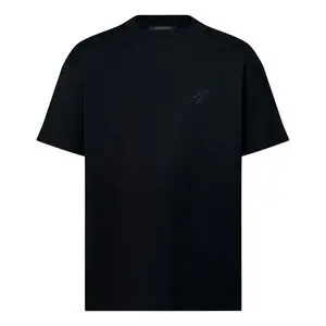LOUIS VUITTON Damier Cotton Pique T-shirt - Black