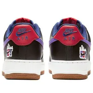 Nike Force 1 Low Shibuya Black Sneakers - Back/red/purple