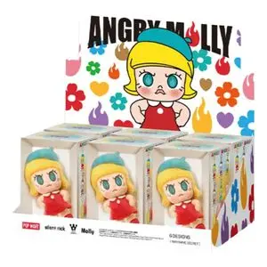 POP MART Angry Molly Plush Pendant Seal Case - Multi-color