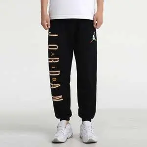 JORDAN Colorful Flying Logo Printing Sports Long Pants - Black