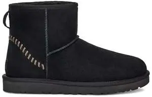 UGG Classic Mini Deco Suede Boot - Black